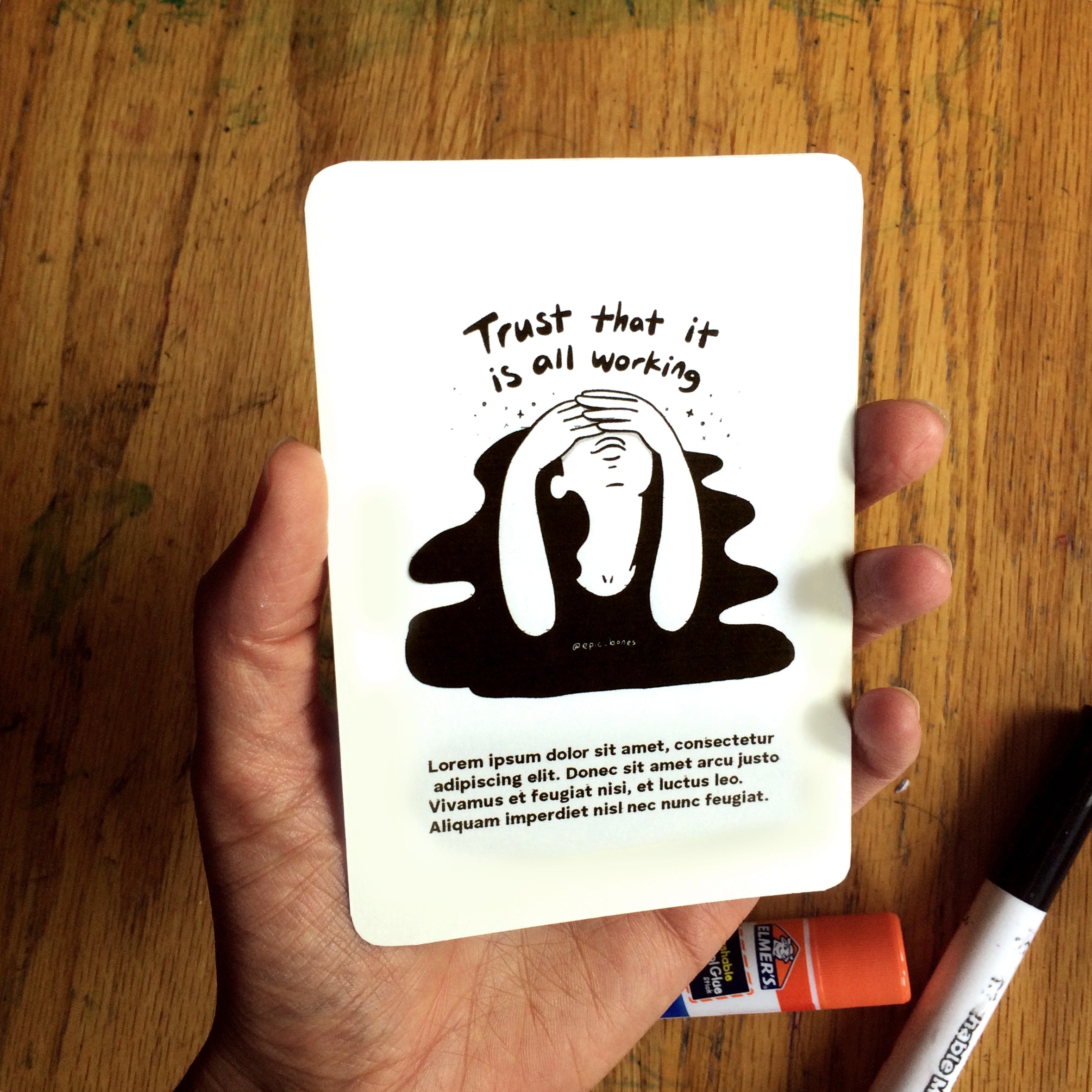 Epic Bones Affirmation Cards - Progress Report!